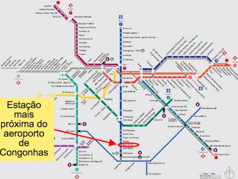 Como chegar e sair do aeroporto de Congonhas de transporte público ...
