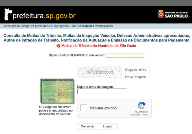 Consulta de multas de trânsito São Paulo – Capital pela internet » São ...