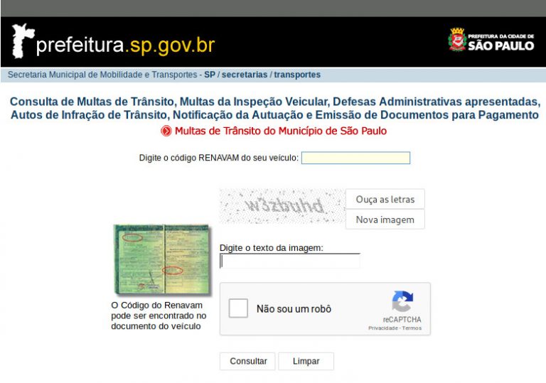 Consulta de multas de trânsito São Paulo – Capital pela internet » São ...